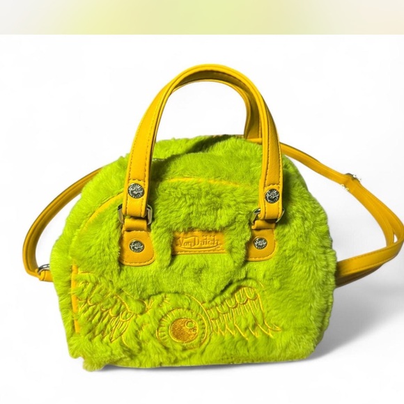 Von Dutch | Bags | Von Dutch Authentic Vegan Sherbet Furry Small ...